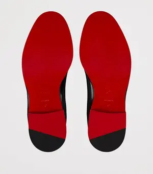 CHRISTIAN LOUBOUTIN Choucair Patent Leather Chelsea Boots