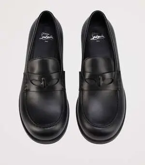 CHRISTIAN LOUBOUTIN Circ Leather Loafers