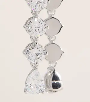 SELF-PORTRAIT Crystal-embellished Floral Drop Earrings
