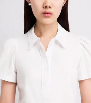 ME+EM Frill-trim Layering Shirt