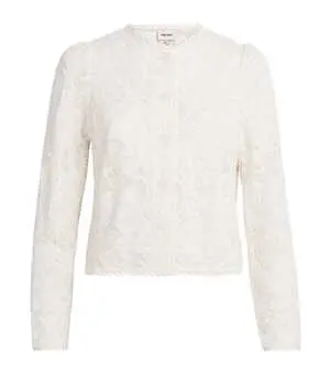 ME+EM Lace Cropped Jacket