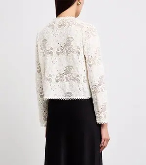 ME+EM Lace Cropped Jacket