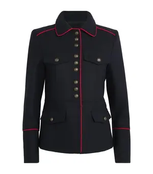 ME+EM Wool-blend Slim Military Jacket