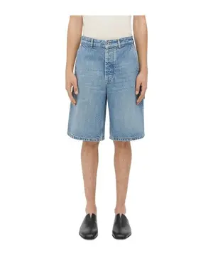 Bottega Veneta Vintage Cargo Denim Shorts
