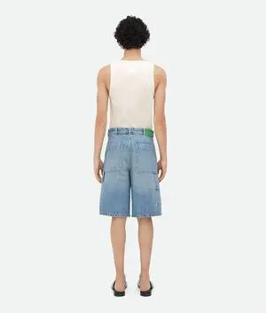 Bottega Veneta Vintage Cargo Denim Shorts