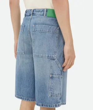 Bottega Veneta Vintage Cargo Denim Shorts