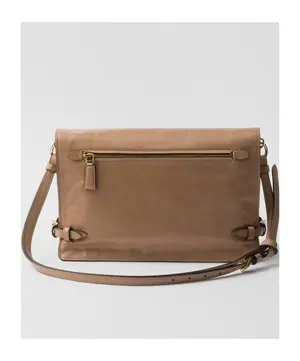 Prada Leather Shoulder Bag - Brown