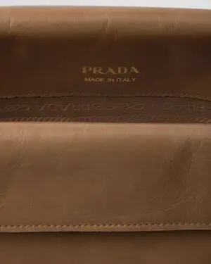 Prada Leather Shoulder Bag - Brown
