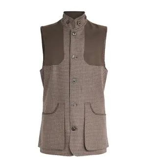 Purdey Wool-cashmere Tweed Gilet - Brown