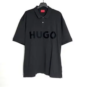Hugo Boss Hugo Tonal Logo Print Oversized Polo Shirt