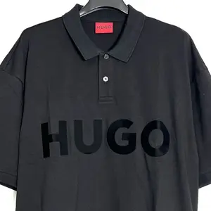 Hugo Boss Hugo Tonal Logo Print Oversized Polo Shirt