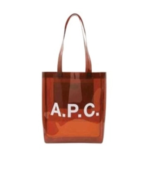 A.p.c. Logo Top Handle Tote Bag - Brown