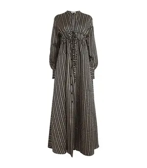 Palmer//harding Wool-blend Clarity Maxi Dress - Gold