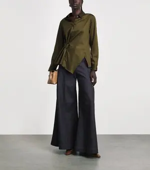 Palmer//harding Elara High-rise Wide-leg Jeans