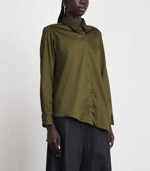 Palmer//harding Sateen Cotton Twisted Shirt