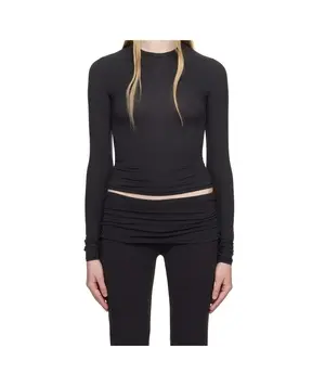 SKIMS Long-sleeved T-shirt - Black