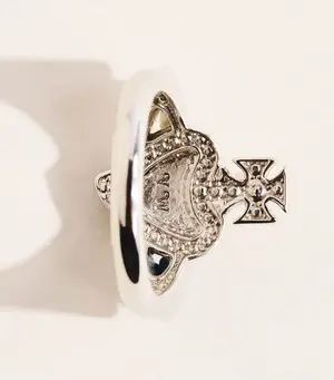 VIVIENNE WESTWOOD Sterling Diamante Heart Ring