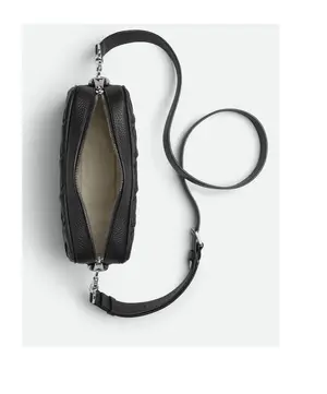 Bottega Veneta Small Intrecciato Camera Bag - Black