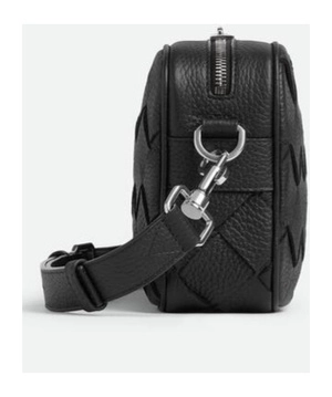 Bottega Veneta Small Intrecciato Camera Bag - Black