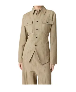 Bottega Veneta Viscose Silk Shirt Jacket