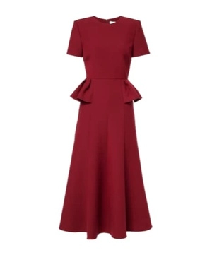 Roland Mouret Crepe Midi Dress