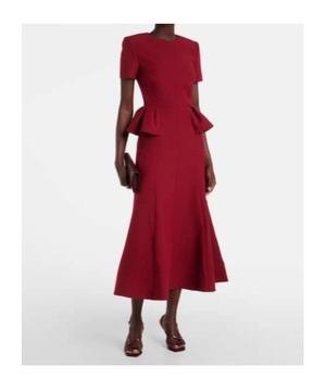 Roland Mouret Crepe Midi Dress