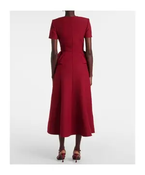 Roland Mouret Crepe Midi Dress