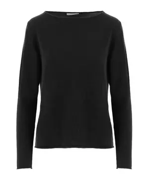 ALLUDE Long-sleeved Pullover Sweater