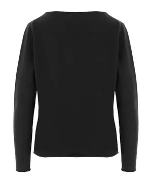 ALLUDE Long-sleeved Pullover Sweater