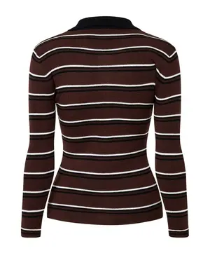 GANNI Merino Polo - Black