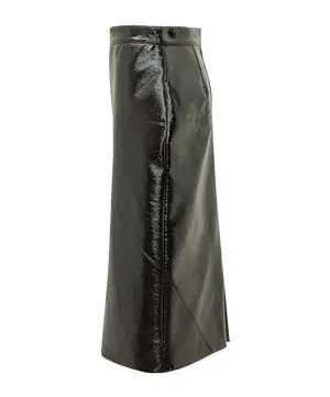 LANVIN Coated Midi Skirt