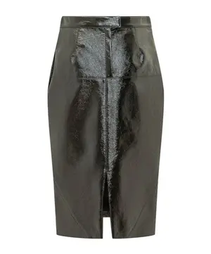 LANVIN Coated Midi Skirt