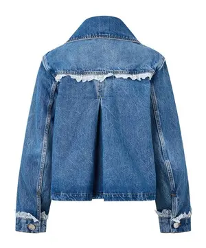 GANNI Denim Lace Jacket