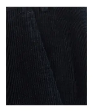 PT TORINO Corduroy Pleated Straight Leg Trousers