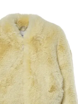 THE FRANKIE SHOP Stand Collar Cropped Furry Jacket