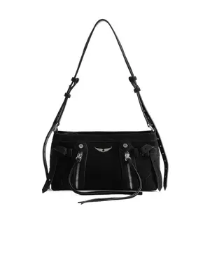 Zadig&Voltaire Madison Mini Suede Shoulder Bag - Black