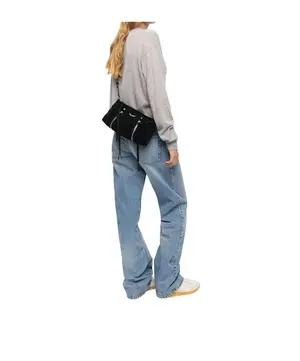 Zadig&Voltaire Madison Mini Suede Shoulder Bag - Black