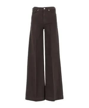 NINE:INTHE:MORNING Nadia Wide-leg Pants - Brown