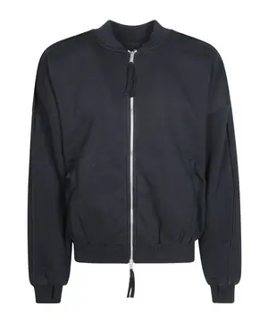 THOM KROM Cropped Bomber Sweat Jacket