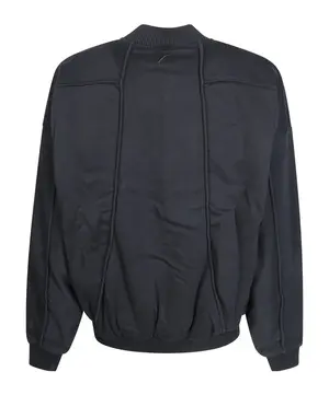 THOM KROM Cropped Bomber Sweat Jacket