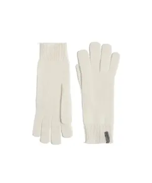 Brunello Cucinelli Cashmere Knit Gloves With Monili