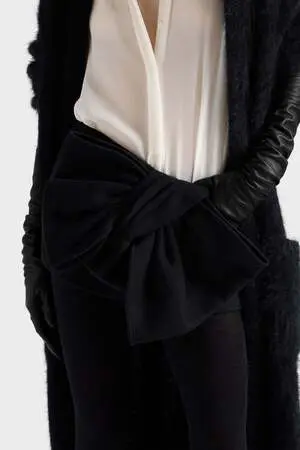 7 For All Mankind Bow Detail Mini Skirt