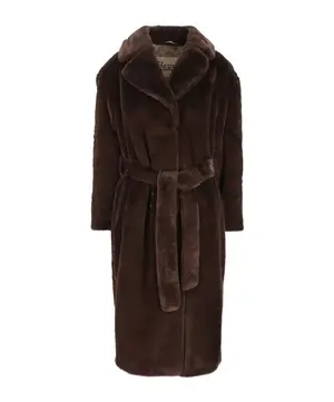 Herno Long-sleeved Faux Fur Coat