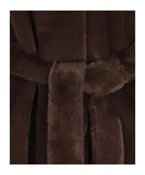 Herno Long-sleeved Faux Fur Coat