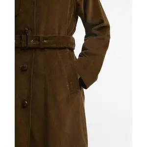 Barbour Corduroy Belted Trench Coat