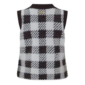 Barbour Gingham Knit Waistcoat