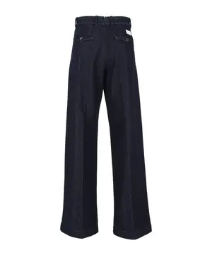 NINE:INTHE:MORNING Wide Leg Belt-loop Jeans