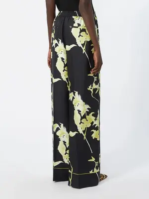 Sportmax Elastic Waist Pajama Pants