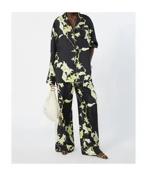 Sportmax Elastic Waist Pajama Pants