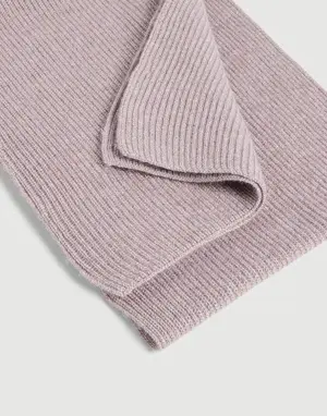 Brunello Cucinelli Sparkling Cashmere English Rib Knit Scarf